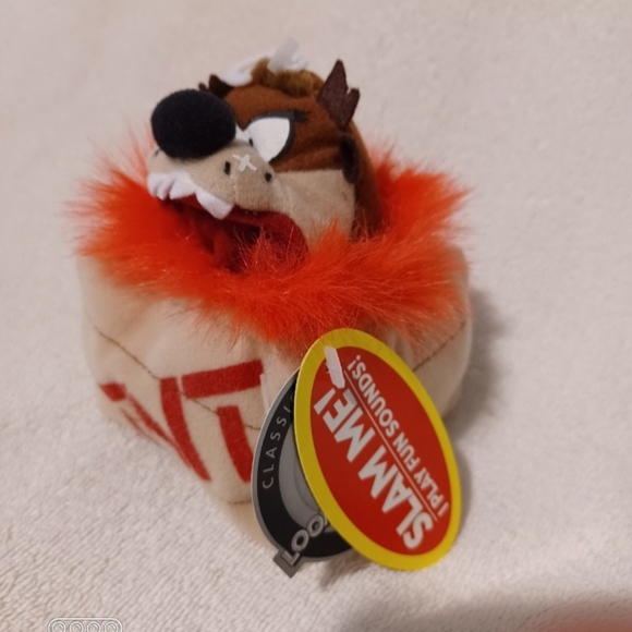 Warner Bros. | Other | Vintage Looney Tunes Taz Slam Me Tnt Plush ...